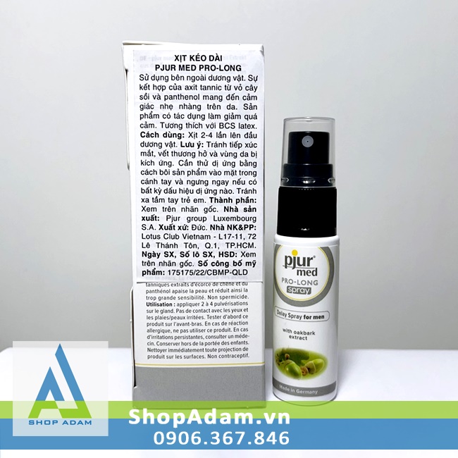 Chai Xịt Kéo Dài Thời Gian Thảo Dược Pjur Med Pro Long Delay Spray